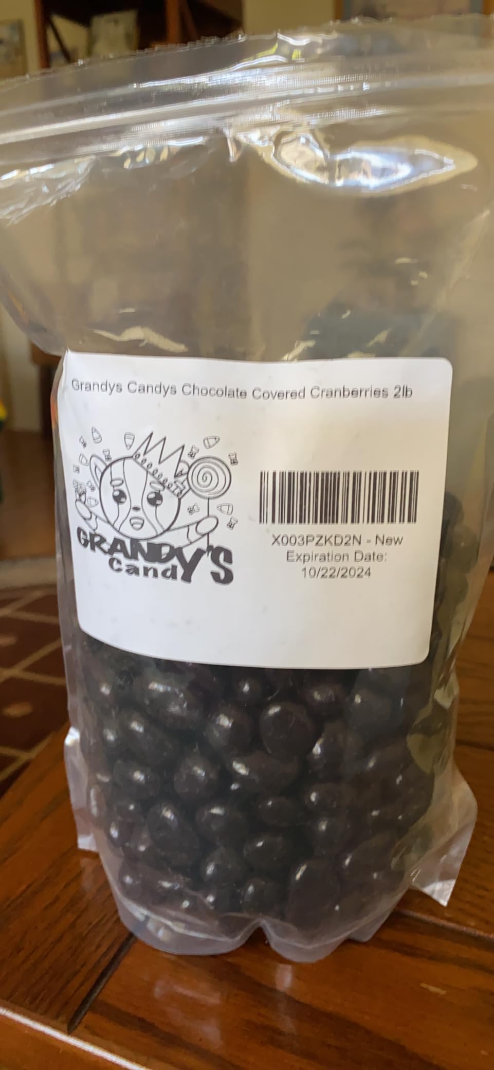 Amazon.com : Grandys Candys Gourmet Dark Chocolate Covered Cranberries ...