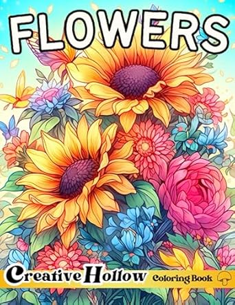 Amazon.com: Flowers Coloring Book: 25+ Beautiful Illustrations of ...