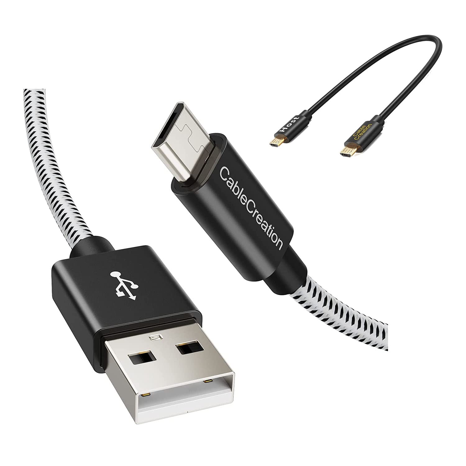 Amazon.com: CableCreation USB Micro USB Cable 4FT Bundle with Micro USB ...
