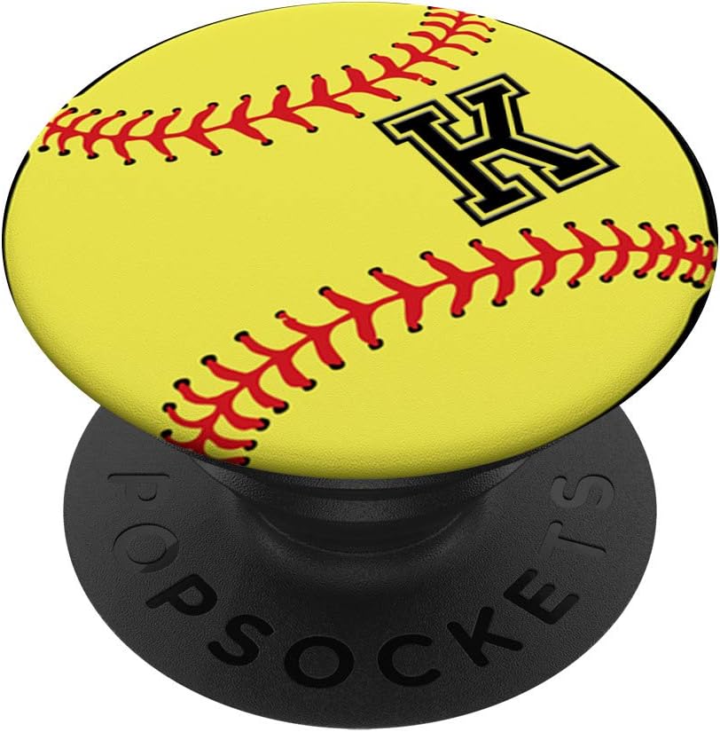 Amazon.com: Softball Player Initial K Letter Monogram Name "K" Gift ...