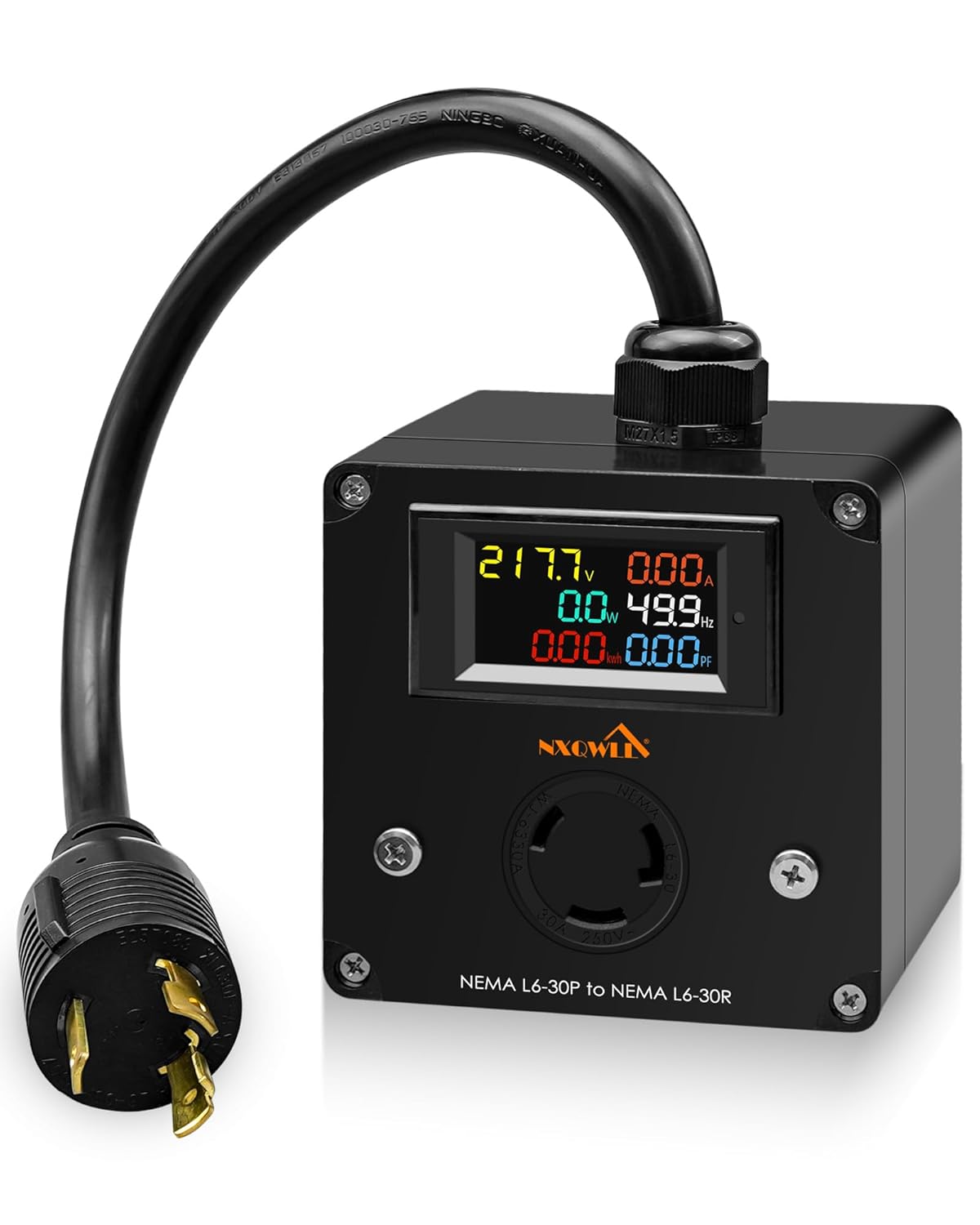 30A AC Power Meter, 240V L6-30P to L6-30R LCD Nepal | Ubuy