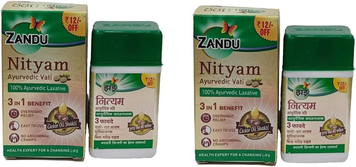 Amazon.com: (Pack of 2) Zandu Nityam (30 Tablets Each) = Total 60 ...