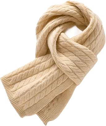 Anenog 10pcs Womens Winter Scarf 100% Cashmere Scarf Warm Knitted ...