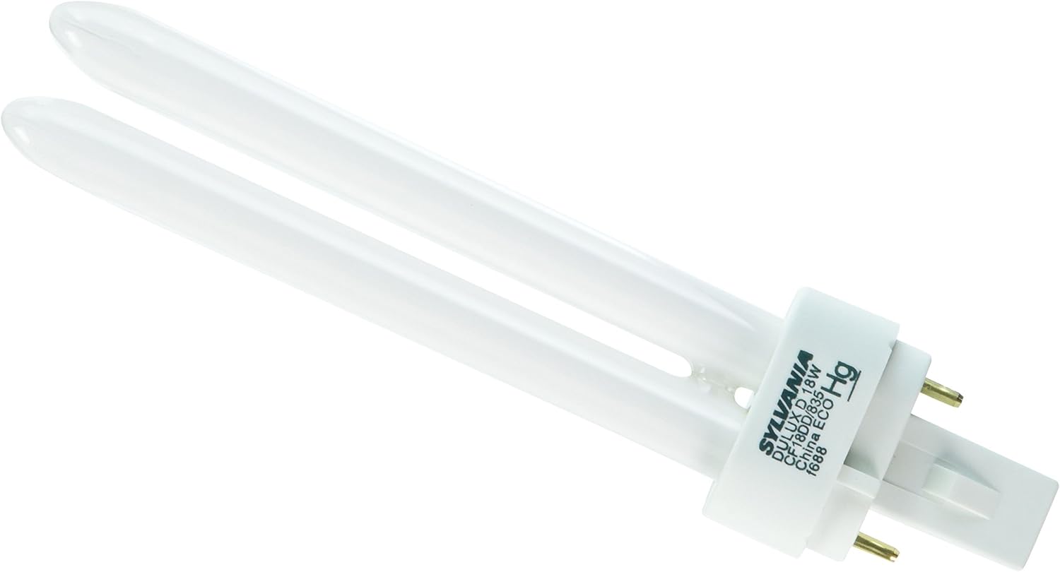 Amazon.com: Sylvania 21110 Compact Fluorescent 2 Pin Double Tube 3500K ...