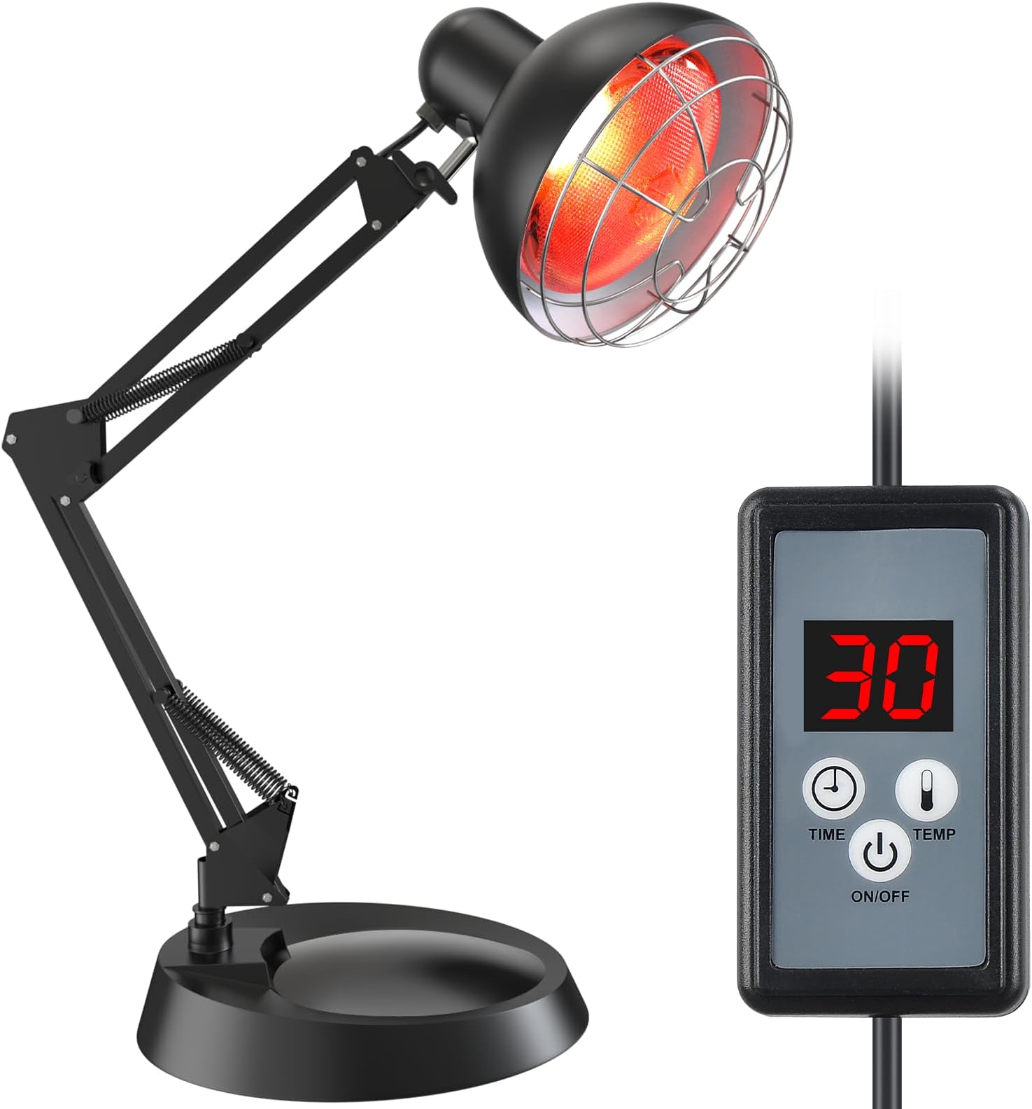 Amazon.com: Infrared Light Heat Lamp, Near Red Light Therapy for Body Muscle Joint Pain Relieve ...