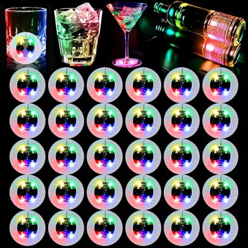 Amazon.com: LED Coaster, 30 Pack Colorful Light Up Coasters for Drinks ...