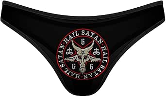 Amazon.com: Hail Satan Baphomet Goat Women's Thong Mesh Breathable Panties Briefs Sexy Underwear ...