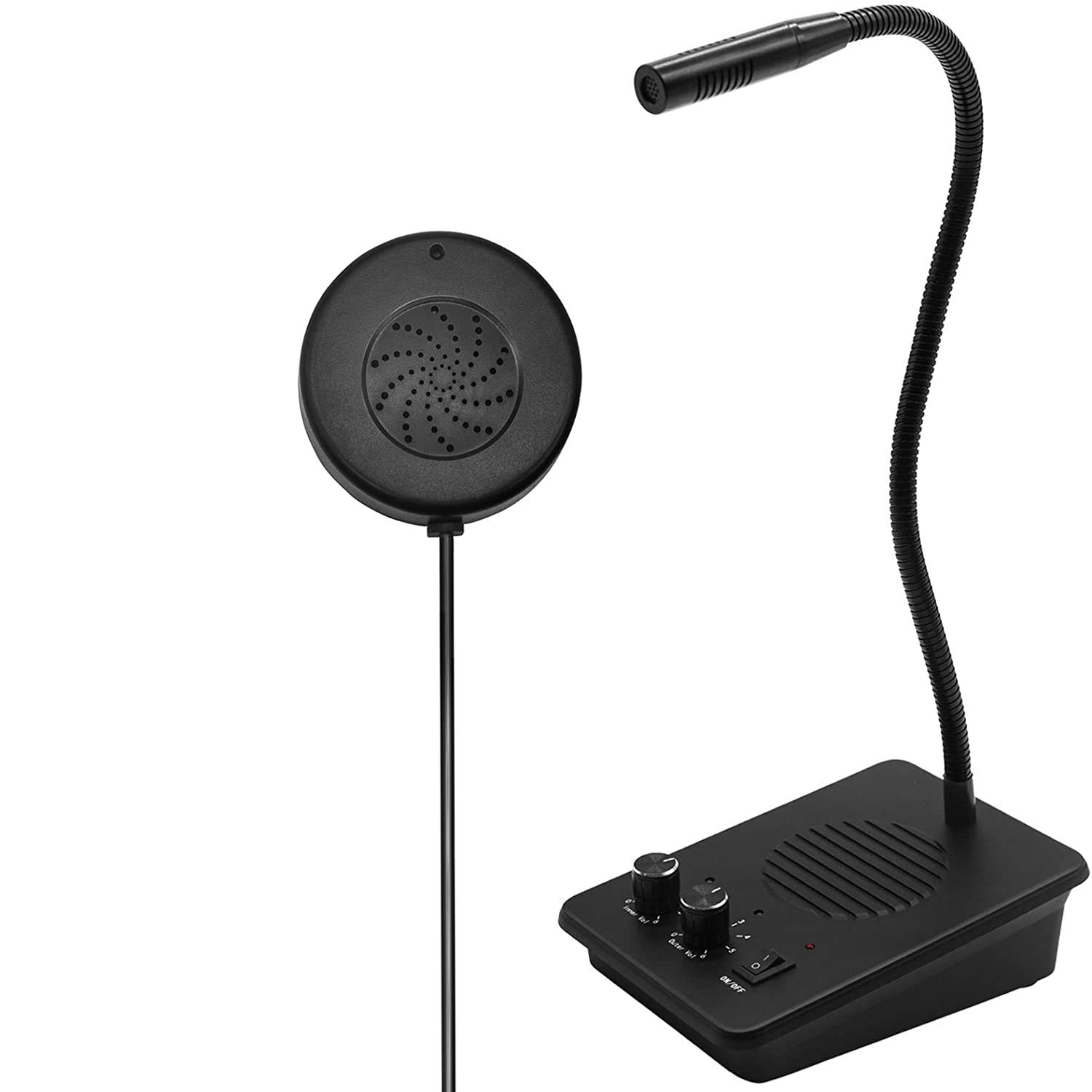 Dual Way Window Counter Intercom Window Microphone Intercom Interphone ...