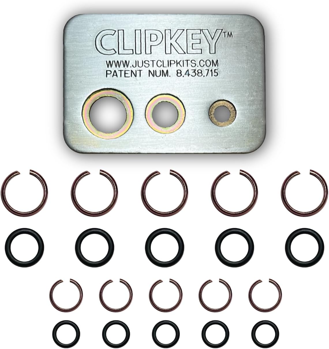 Just Clips - MILWAUKEE FUEL - 5 sets each, 3/8" & 1/2" Friction Rings ...