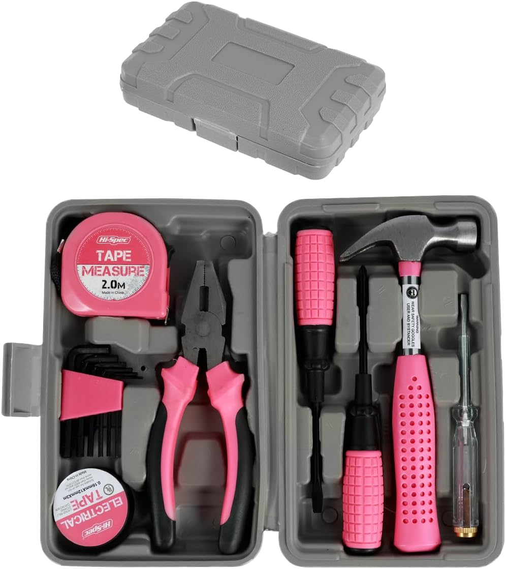Amazon.com: 13pc Pink Tool Set for Women – Mini Small Tool Kit for ...