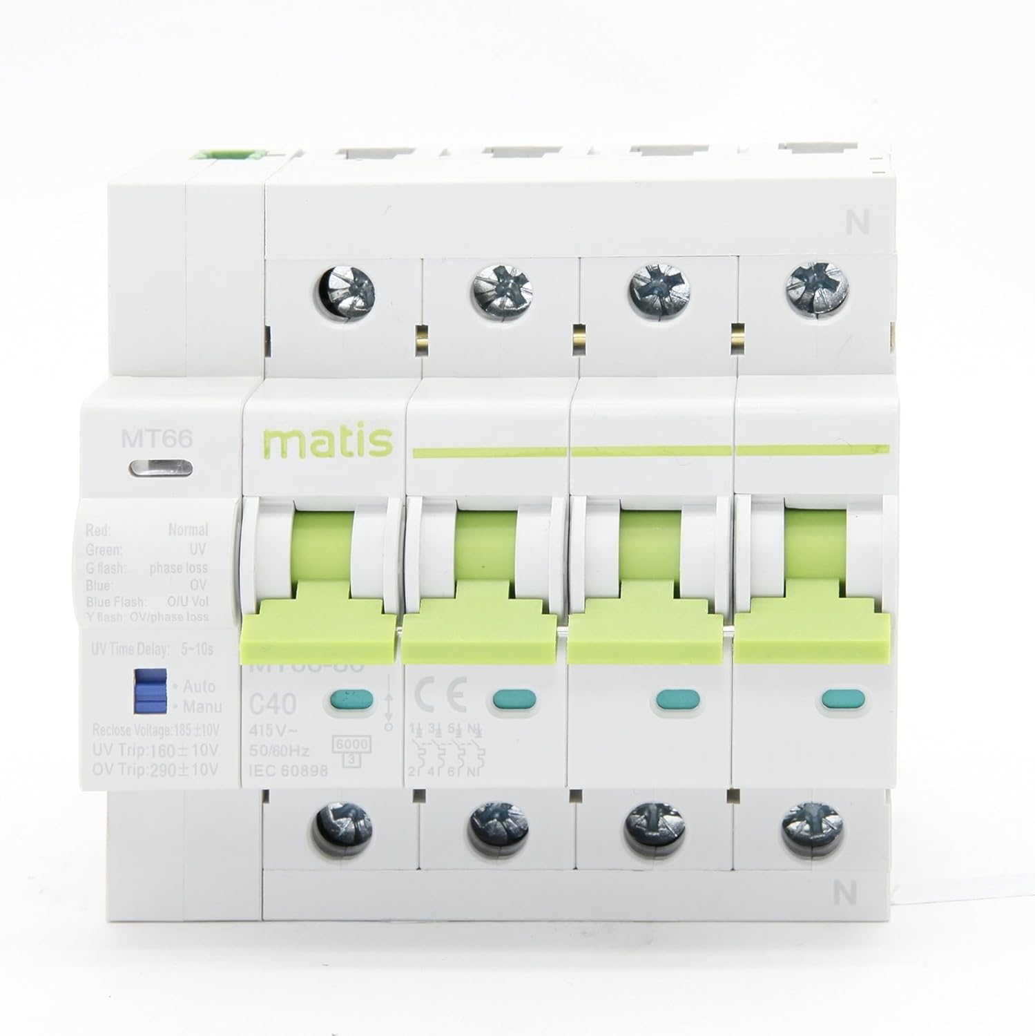 Amazon.com: ELRFSQSZF MT66UV Three Phase Automatic Over Under Voltage ...