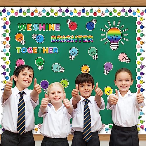 Snapklik.com : 137Pcs Christmas Light Bulb Bulletin Board Back To ...