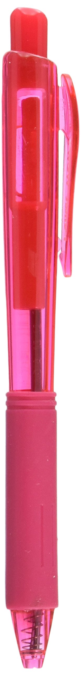 Amazon.com : Pentel Ballpoint Pen, Retractable, Rubber Grip, Med, Pink ...