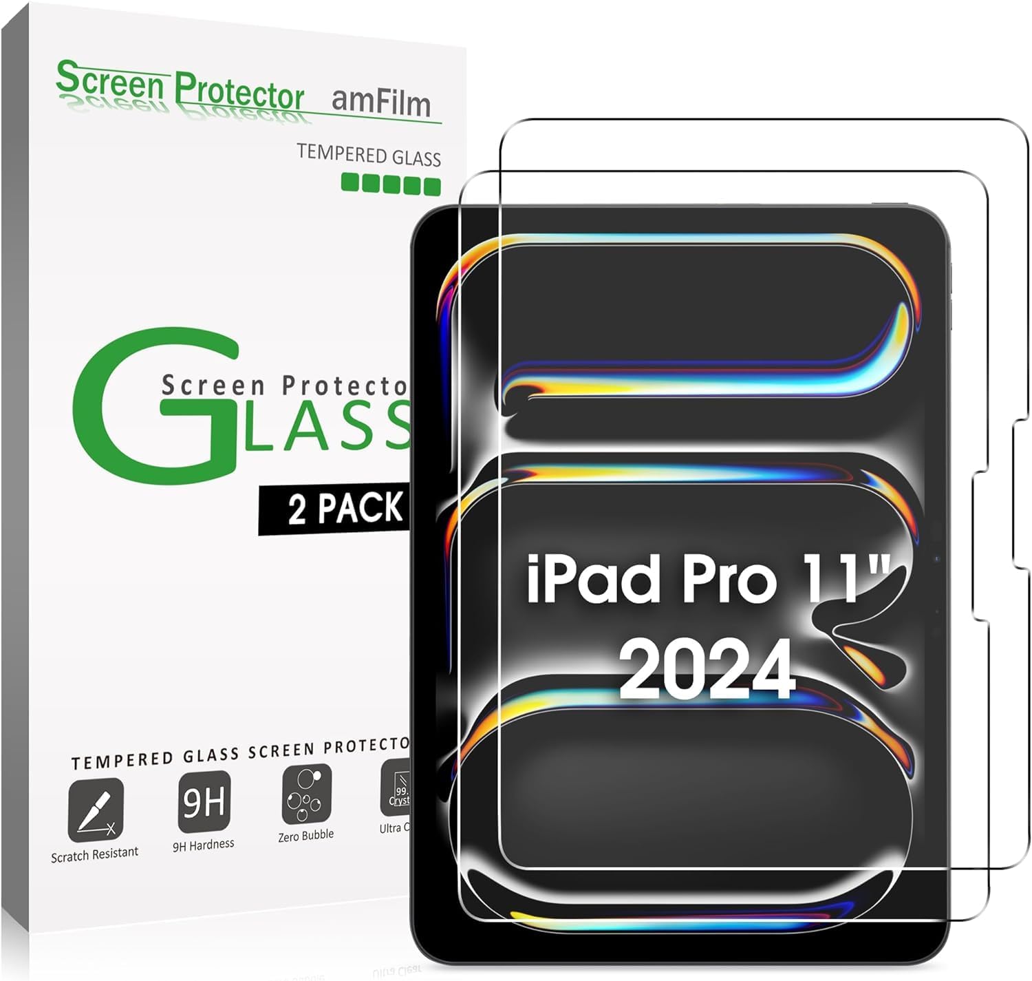 Amazon.com: amFilm Screen Protector for iPad Pro 11 Inch OLED M4 [2024 ...