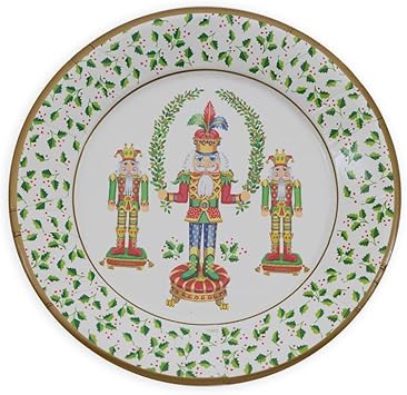 Nutcracker Christmas Dinner Plates - 8 Per Package : Amazon.co.uk: Home ...