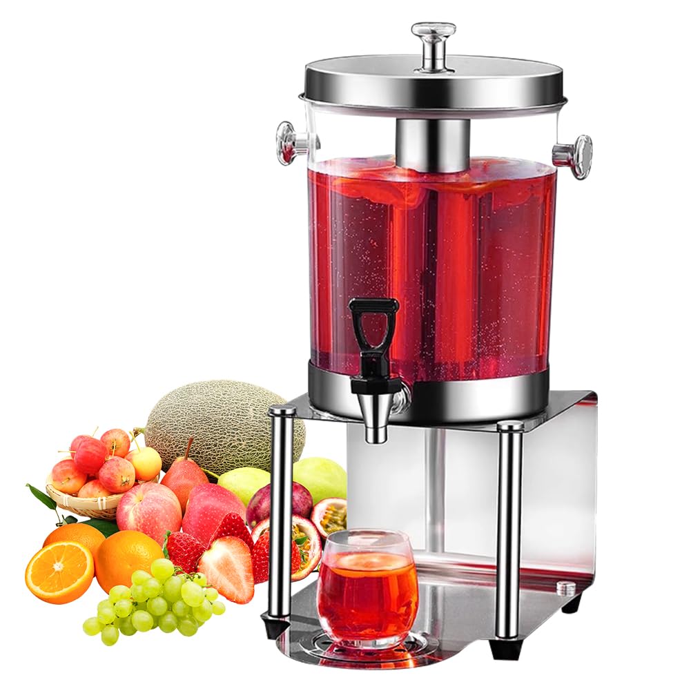 Amazon.com | 2Gallon Cold Beverage Dispenser - Clear Iced Drink ...