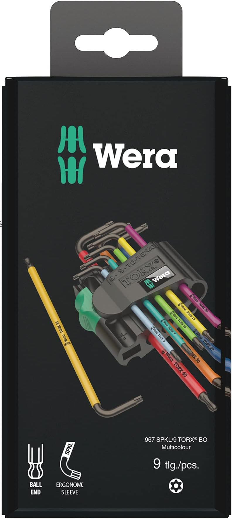 Amazon | Wera(ヴェラ) 05022087001 | 950PKL/9SMN ヘックスキーセット 022087 銀 ミリサイズ1. ...