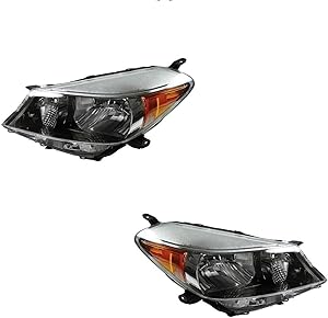 Amazon.com: Replacement Headlight Set Fits 2012-2014 Toyota Yaris ...
