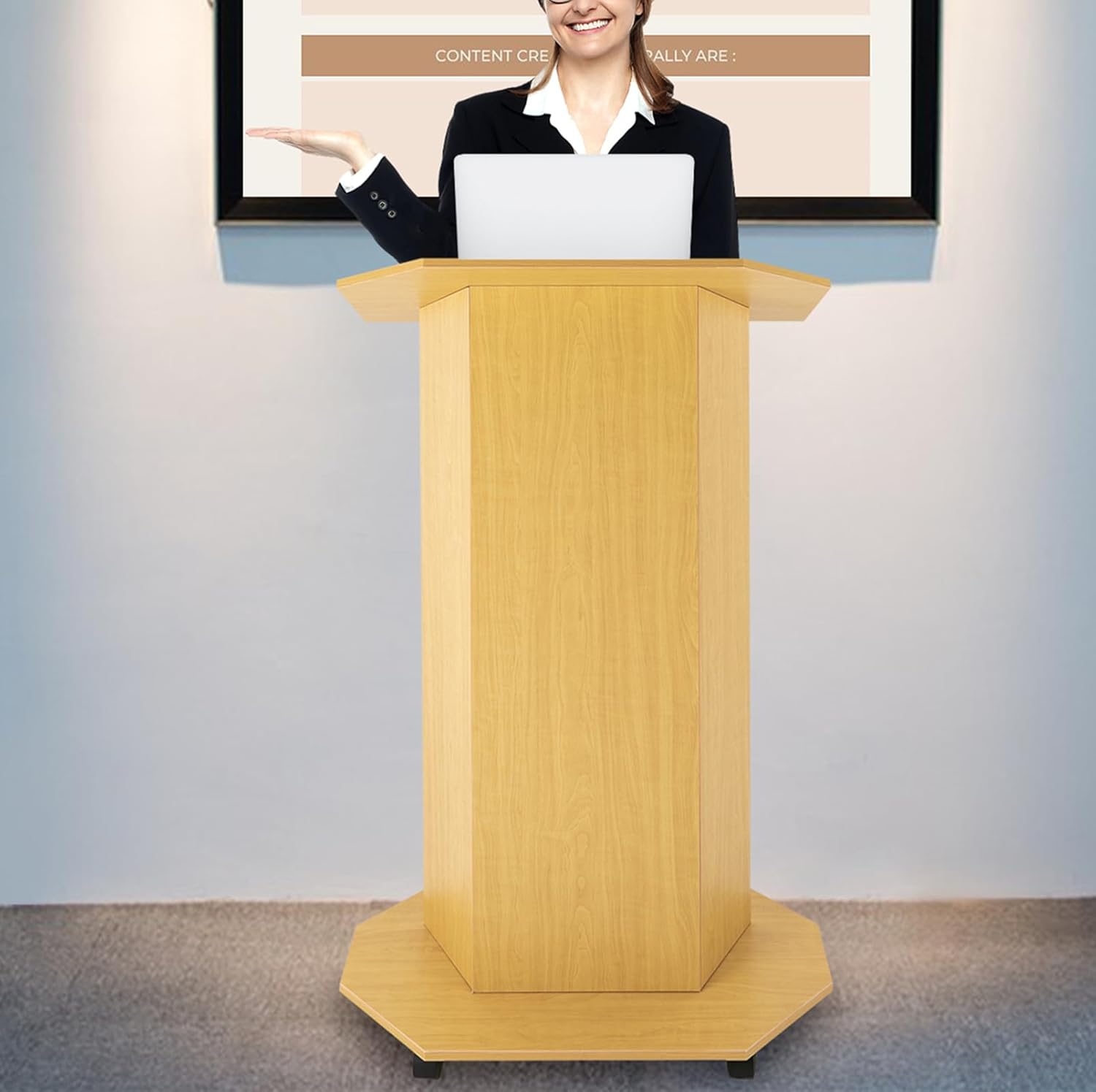 Tall Podium Table, Wooden Lectern Podium Stand, 46 Nepal | Ubuy