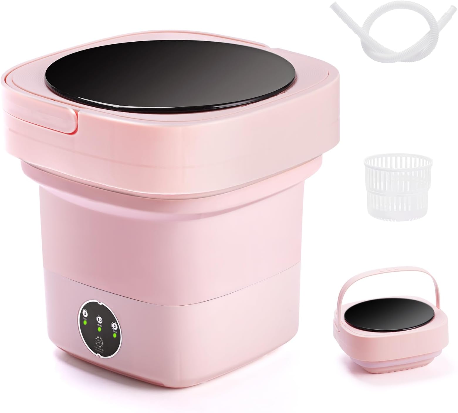 IWNG Lavadora Portatil, 8L Mini Lavadora Portatil Con 3 Modos De ...