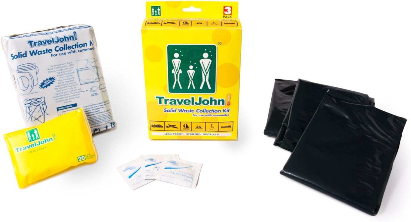 TravelJohn Disposable Solid Waste Bags - 3-Pack : Amazon.co.uk: Sports ...