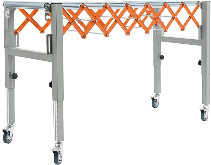Amazon.com: Adjustable Conveyor Roller Stand, Expandable Gravity ...