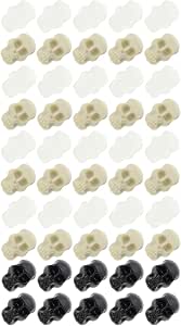 Amazon.com: PRETYZOOM 150pcs Small Skull Head Ornament Realistic ...