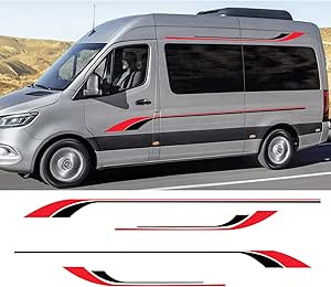Car Side Skirt stripe decal Decals, For Mercedes Benz Sprinter W906 ...