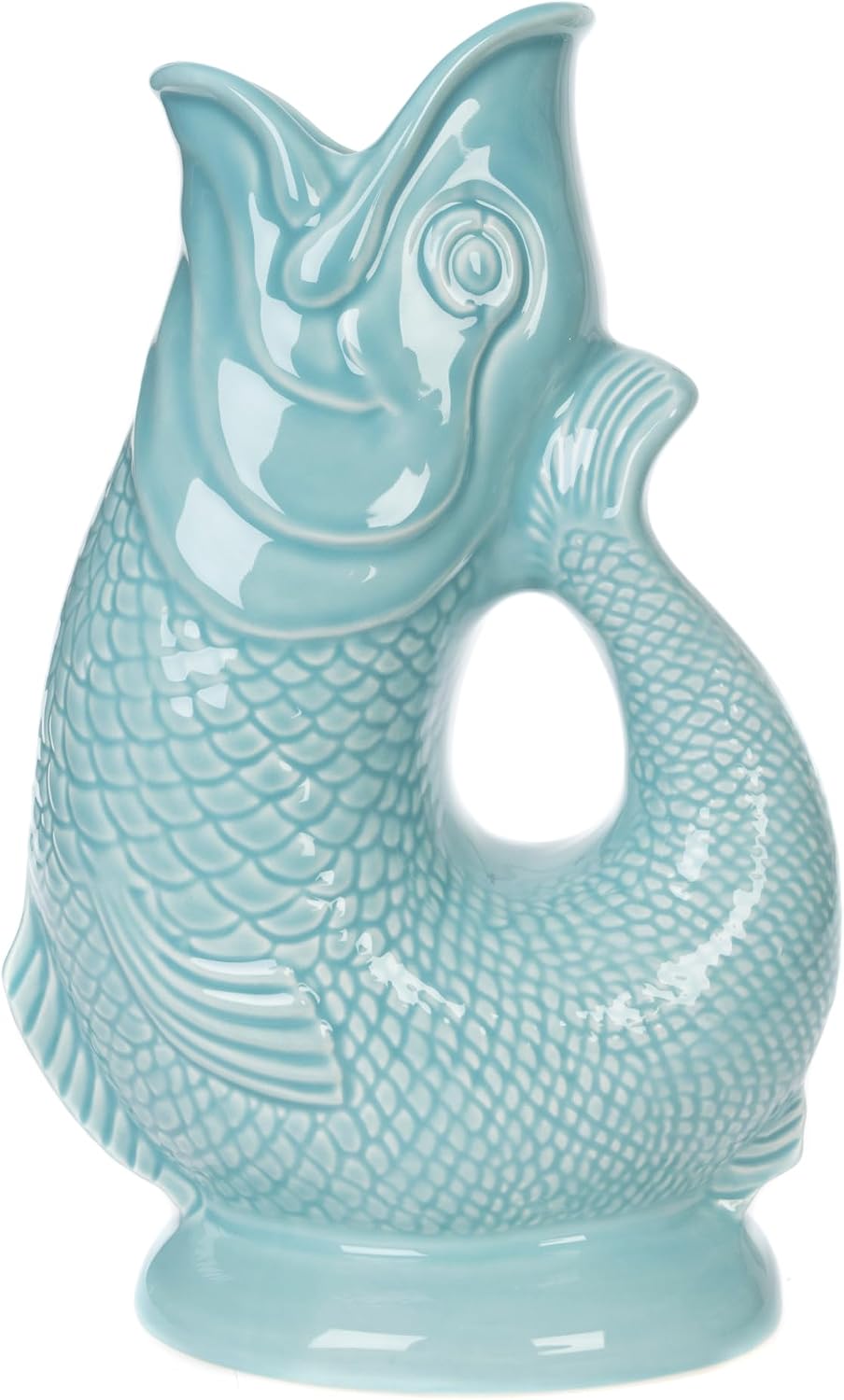 Gurgly Iconic Duck Egg Glug Jug Large 28cm 1.4L – Fish Water Jug ...