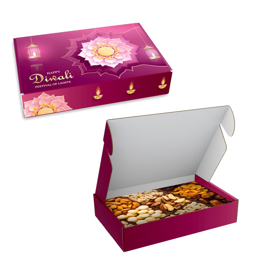 Festiko® Diwali Sweets Packaging Empty Boxes - Design B (Pack of 10, 7. ...