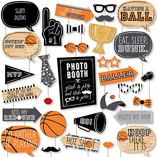 Amazon.com: Big Dot of Happiness Nothin' but Net - Basketball Photo ...