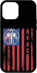 Amazon.com: iPhone 13 Pro Max American HVAC Technician Flag Patriotic ...