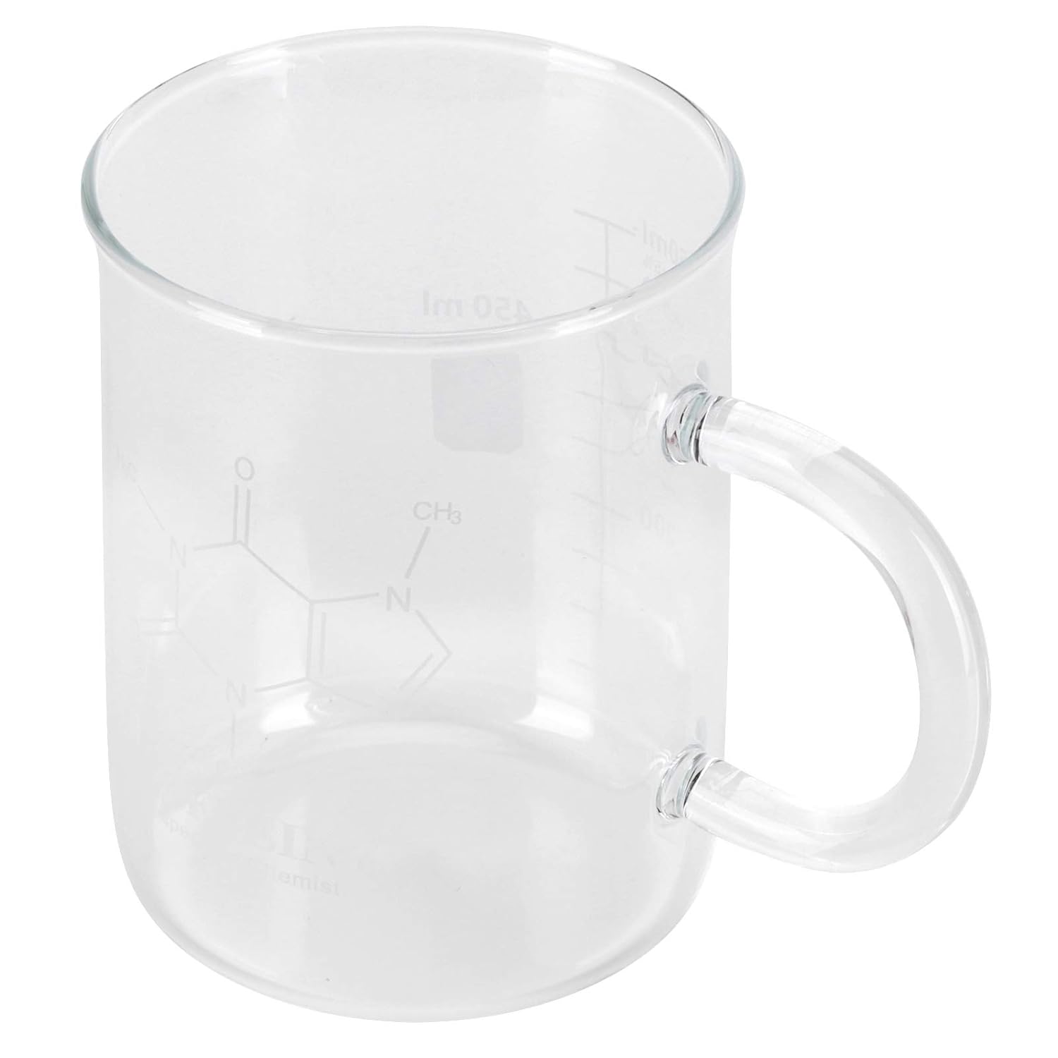 Buy Borosilicate Glass Cup, Ergonomic Handle Comfortably and Safely ...