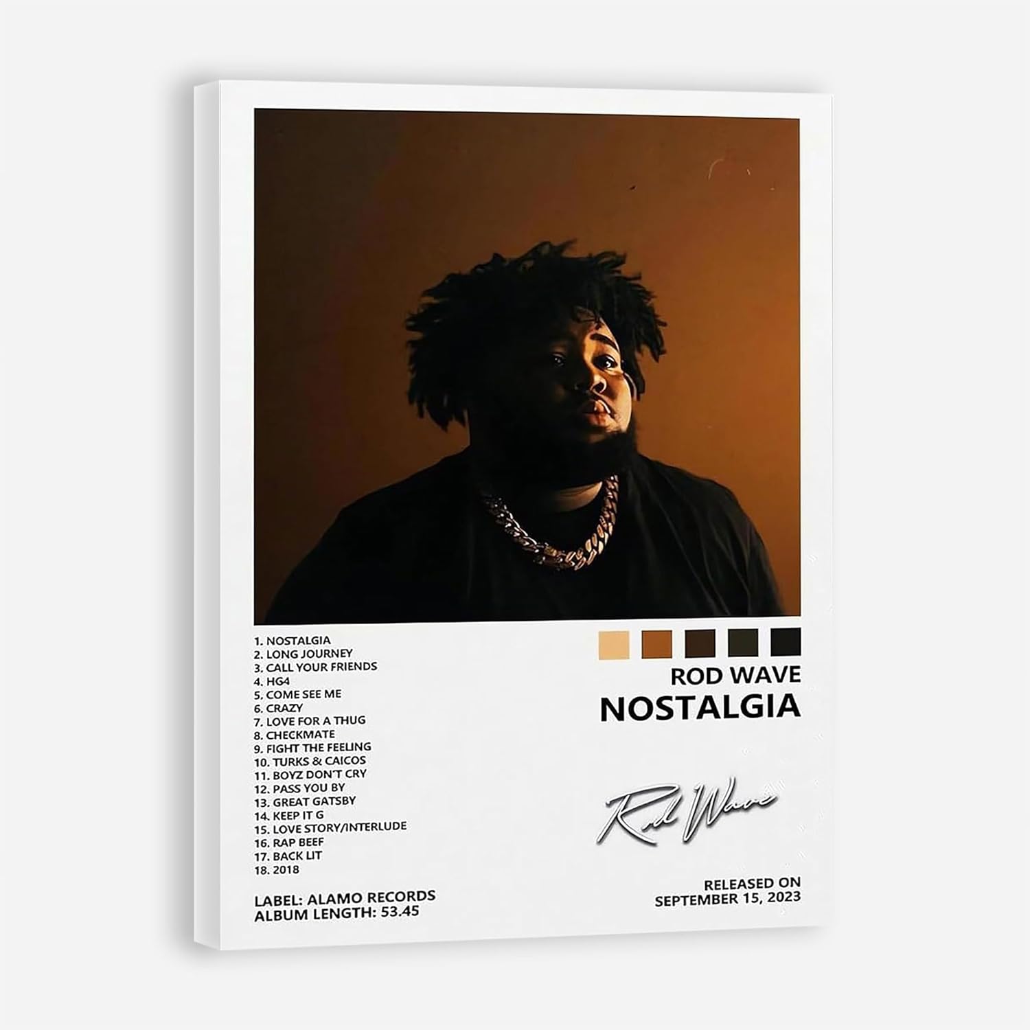 Amazon.com: Rod Wave Poster Nostalgia Album Cover Posters Signed ...