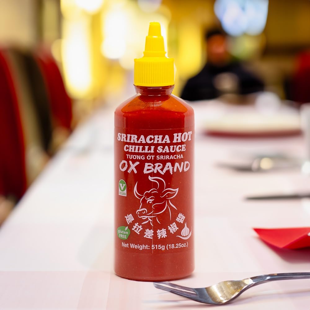 MISHIMA Salsa de chile picante Sriracha de la marca OX Auténtico sabor ...