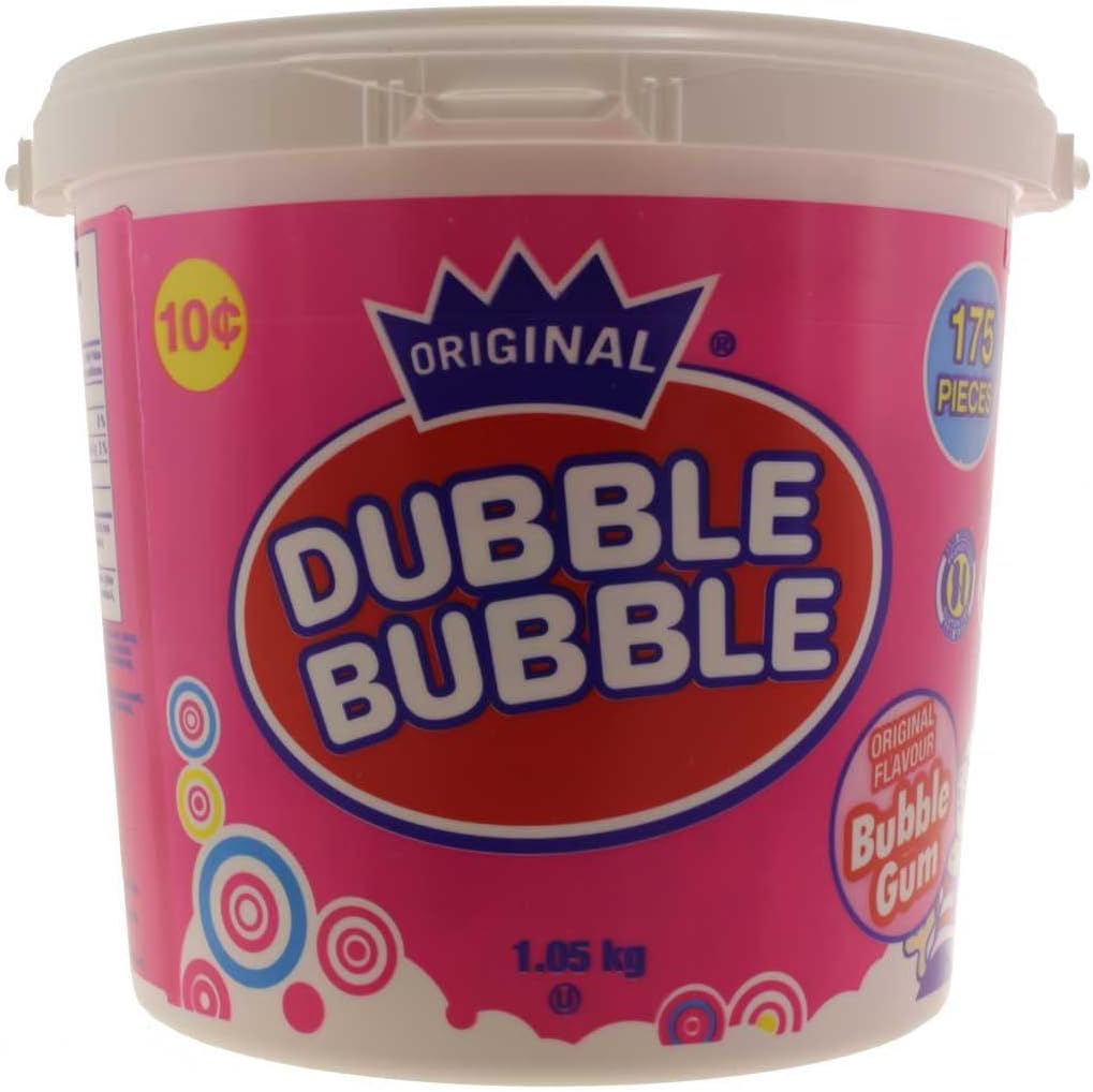 Amazon.com : Dubble Original Bubble Gum - 2 Pound Bulk Bag (Approx. 140 ...