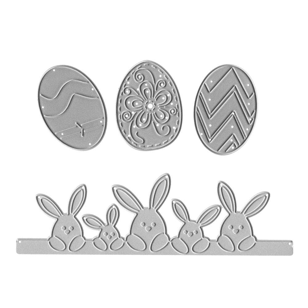 Easter Egg Border Black And White
