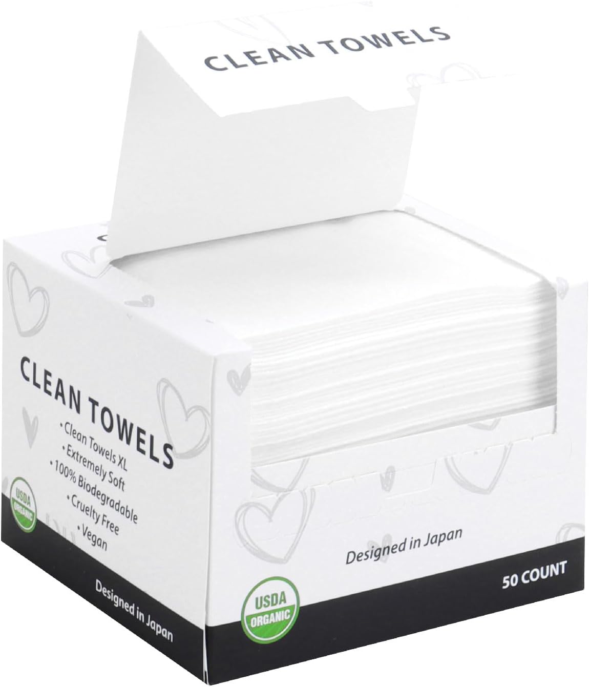Amazon.com: Disposable Face Towels, Biodegradable Facial Towels Clean ...
