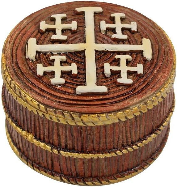 Amazon.com: CB Jerusalem Cross Rosary Box : Home & Kitchen
