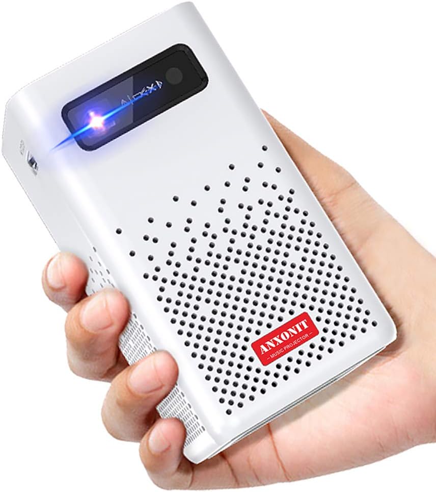 ANXONIT Portable Projector,Smart Pico DLP Mini Projector,150 ANSI ...