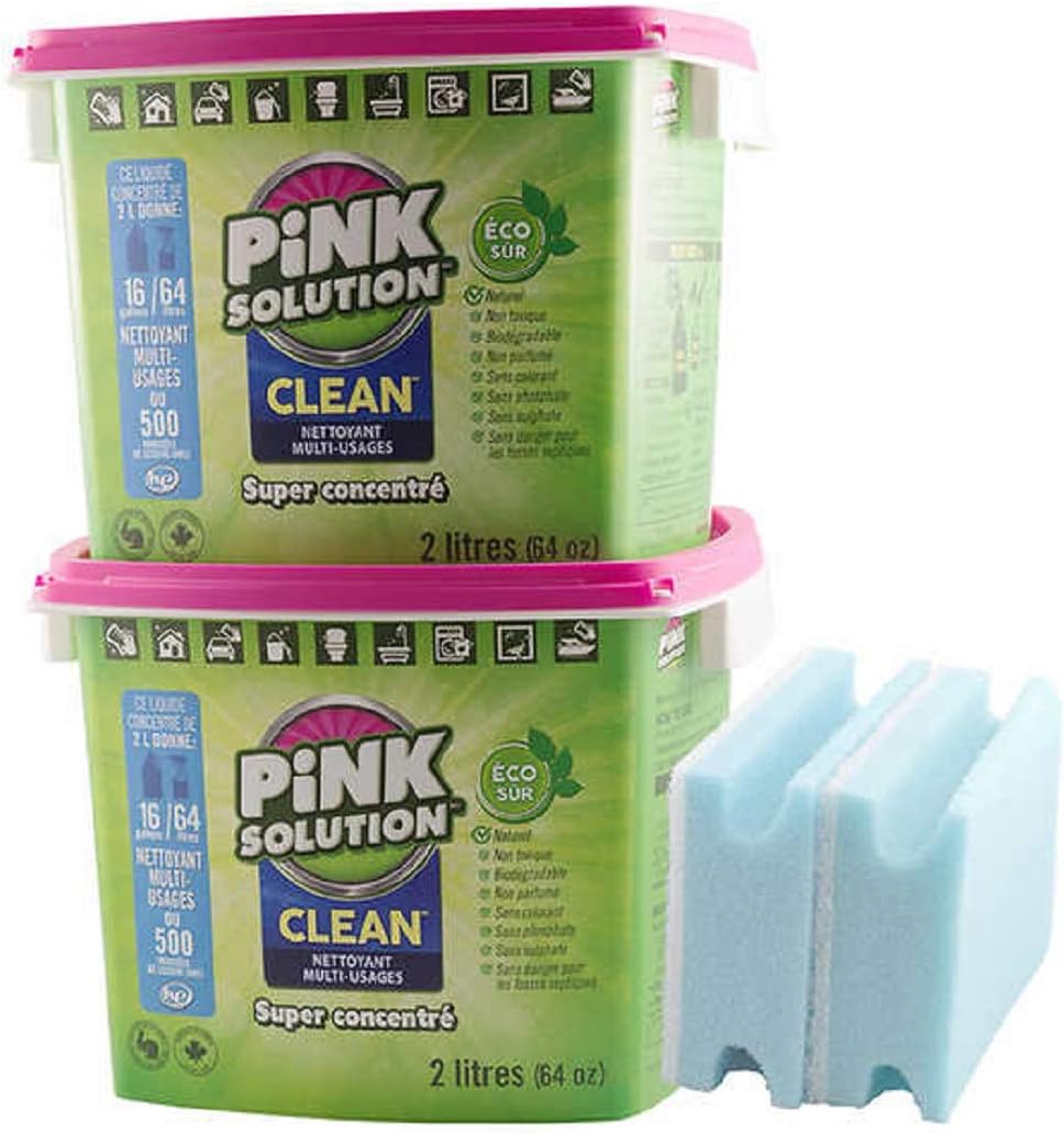 Pink Solution Clean All Purpose Cleaner 2-pack Bundle : Amazon.ca ...