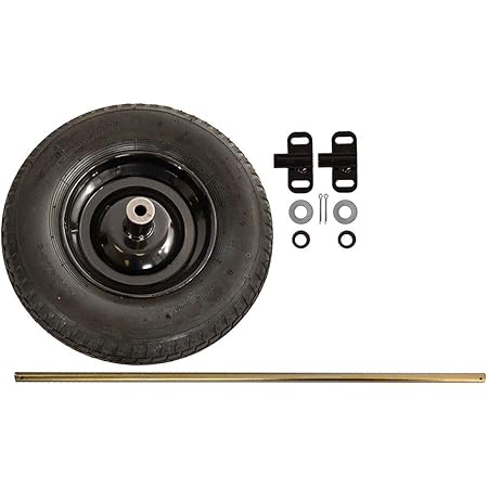 Amazon.com : True Temper RP810 Dual Wheel Poly Wheelbarrow, 8 Cubic ...