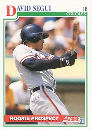 Amazon.com: Baseball MLB 1991 Score #362 David Segui RP VG Orioles ...