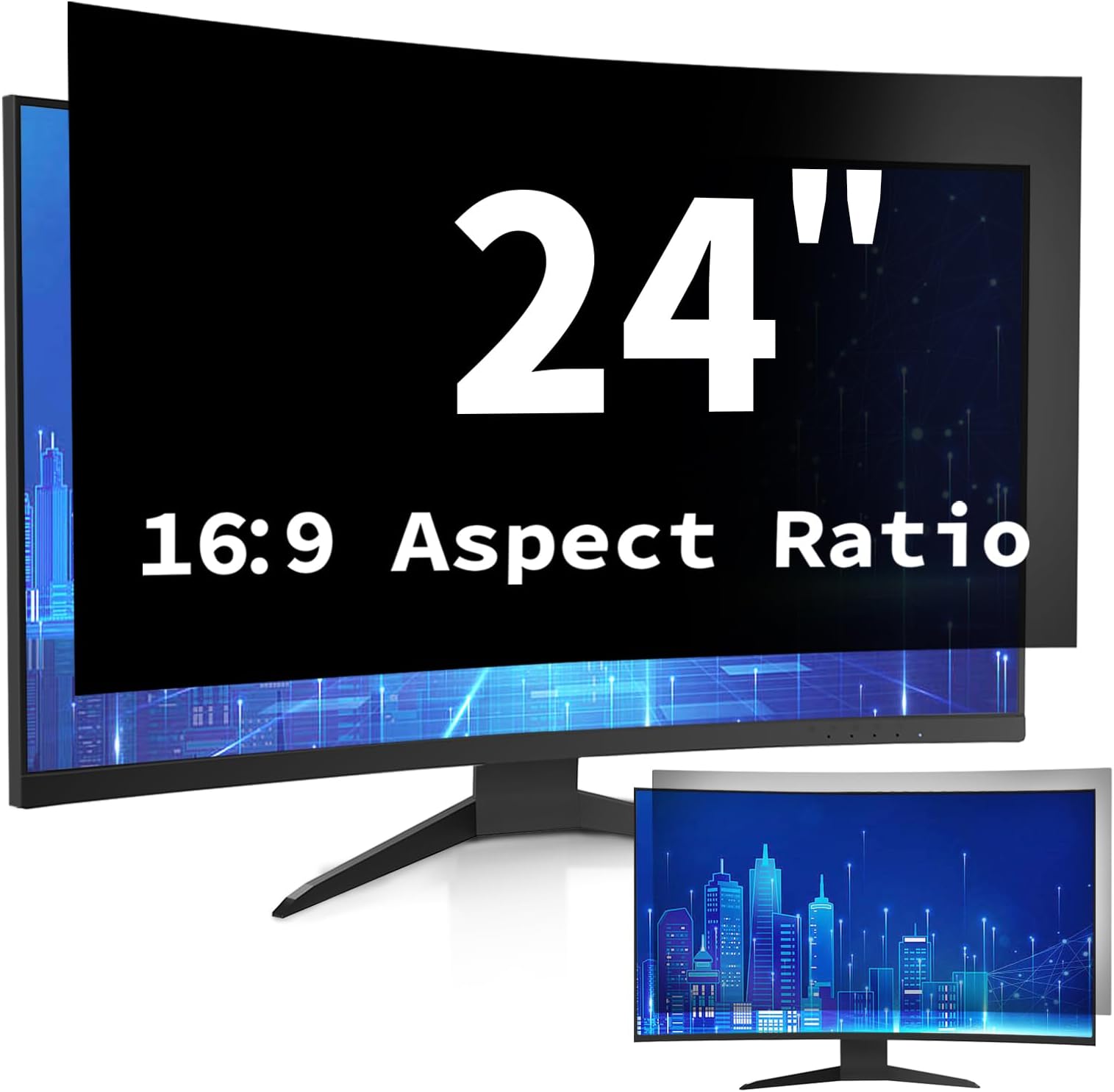 DEJIMAX 24 Inch Computer Screen Privacy Filter for 16:9 Widescreen ...
