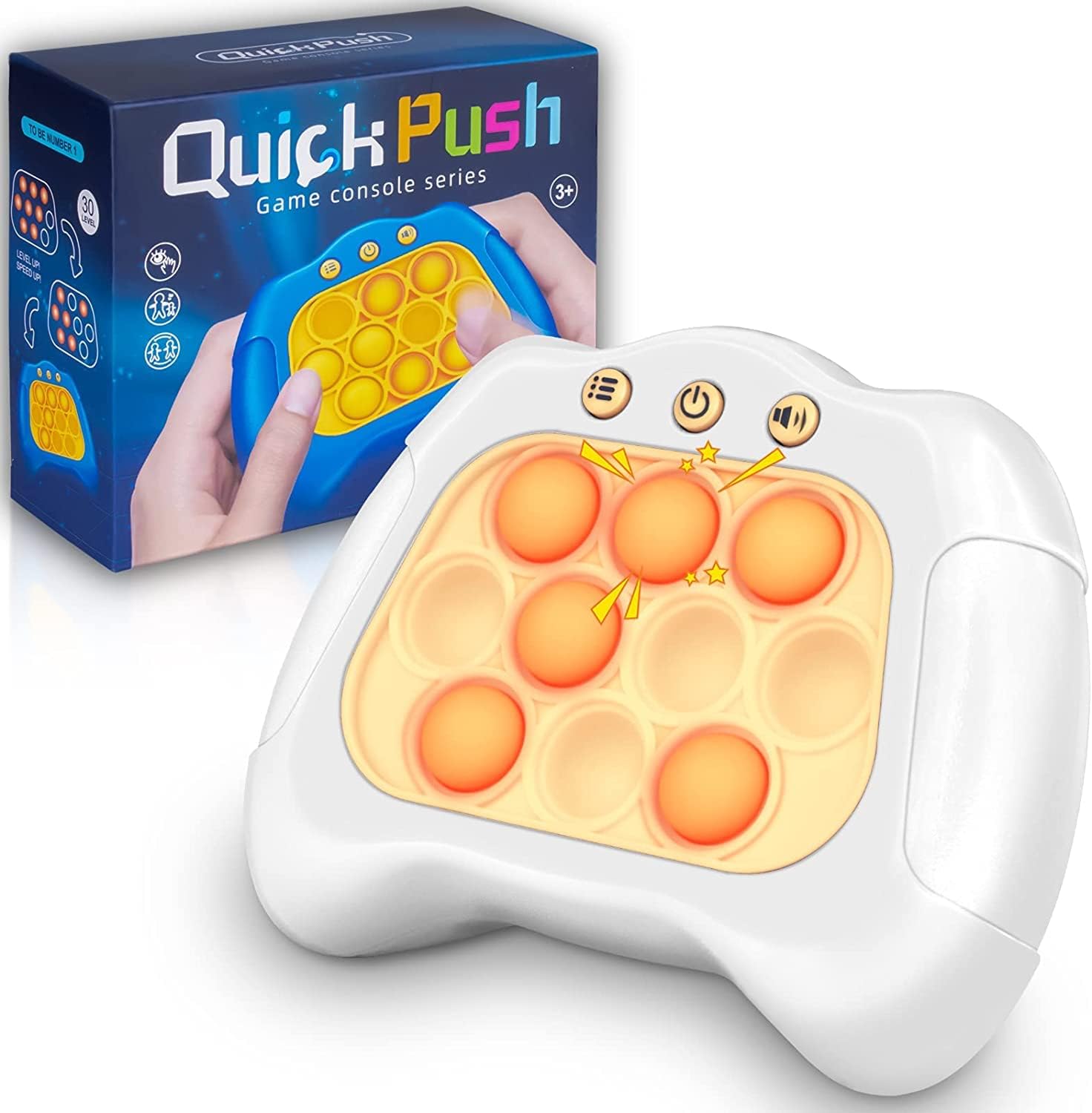 Amazon.com: Quick Push Pop It Game with Switching Light Pattern. Light Up Pop It Game, Fidget ...