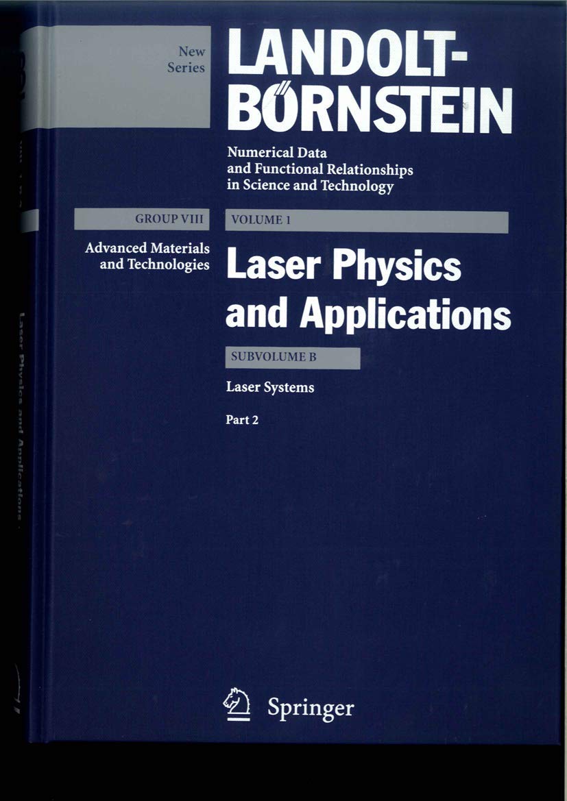 Part 2: 12 (Landolt-Börnstein: Numerical Data and Functional ...