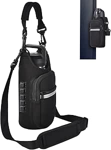 Amazon.com : RUCHBA Magnetic Water Bottle Carrier Bag with Phone Pocket ...