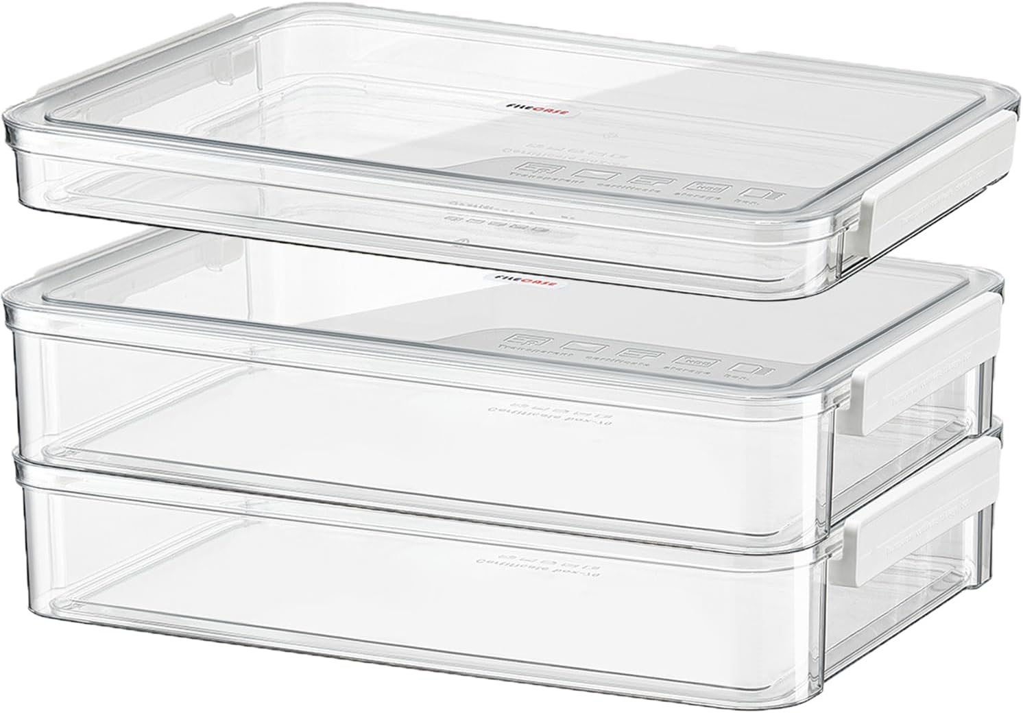 Amazon.com: BTSKY A4 Plus Clear Transparent PP Plastic Stackable ...