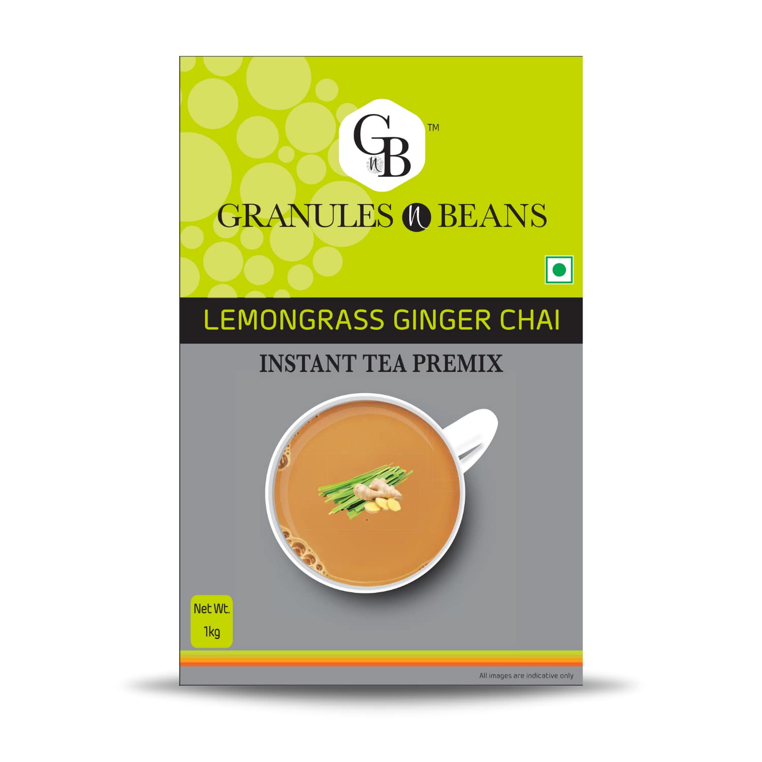 Granules n Beans Lemongrass Ginger Chai Instant Tea Premix - (10 Sachet ...