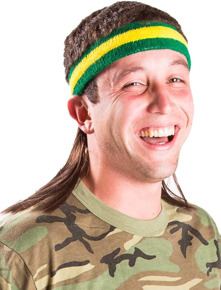 Amazon.com: The Jim Bob Mullet Headband : Clothing, Shoes & Jewelry